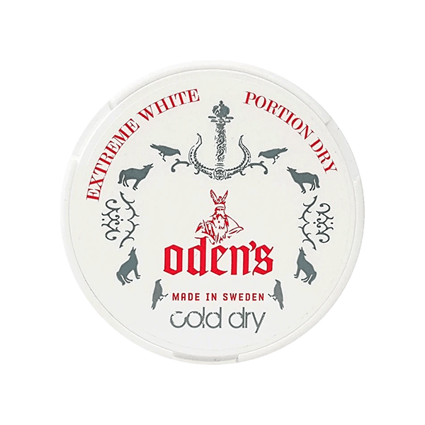 Oden’s Snus – Odens Cold Extreme White Dry with Mint & Power – Snuscrew